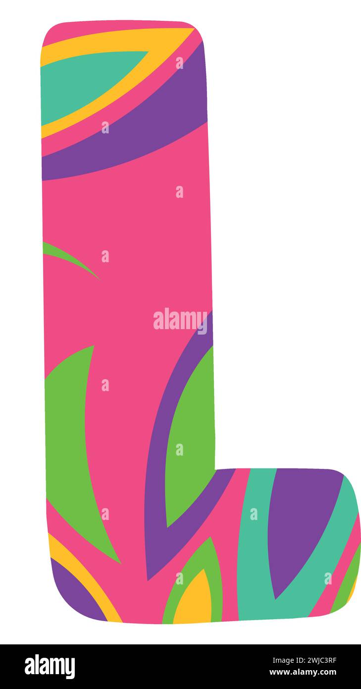 3D decorated alphabet letter Vector Stock Vector Image & Art - Alamy