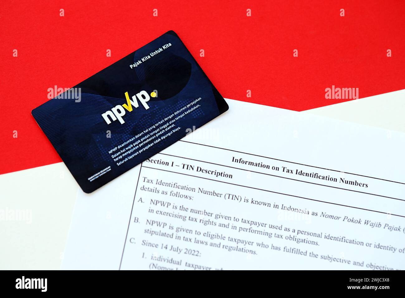 Indonesia NPWP new tax id Number card originally called Nomor Pokok ...