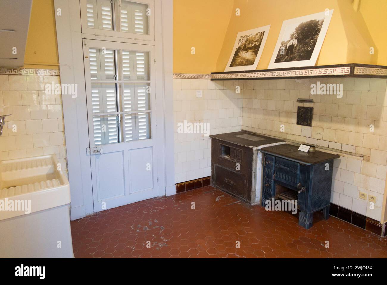 Cuisine kitchen room inside Musée Renoir, the former home of Pierre ...