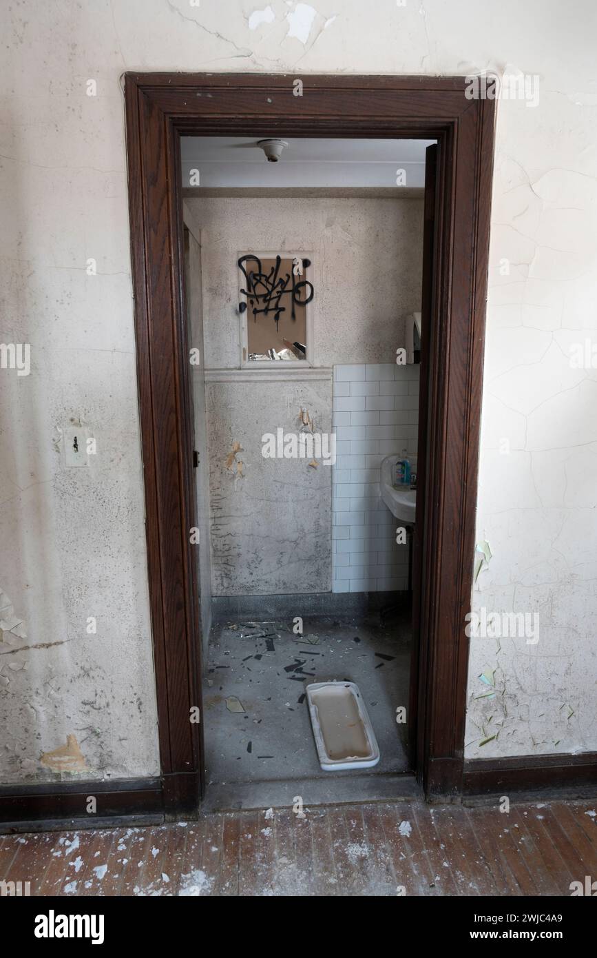 Inside ruined old church in hi-res stock photography and images - Alamy