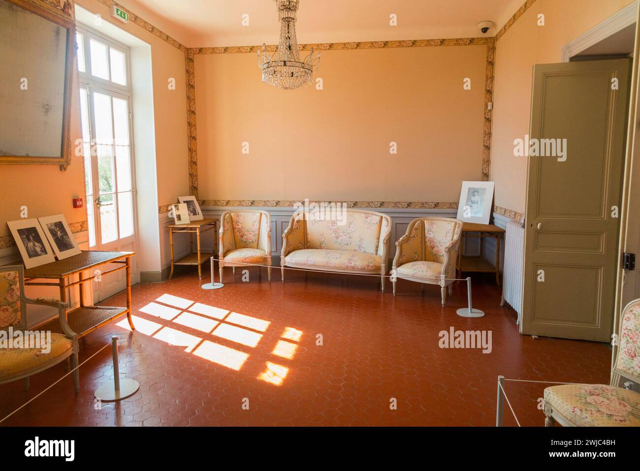 The Salon room inside Musée Renoir, the former home of Pierre Auguste ...