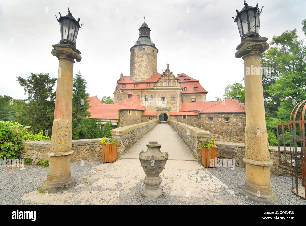 Czocha Castle ( German: Tzschocha) - a defensive castle in the village ...