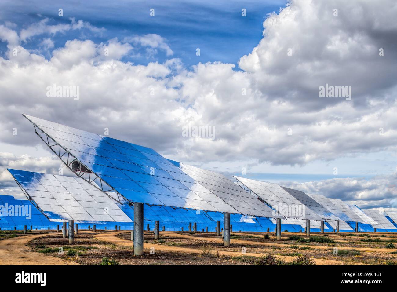 Harnessing the Sun: Concentrated Solar Power Plant in Spain Stock Photo ...