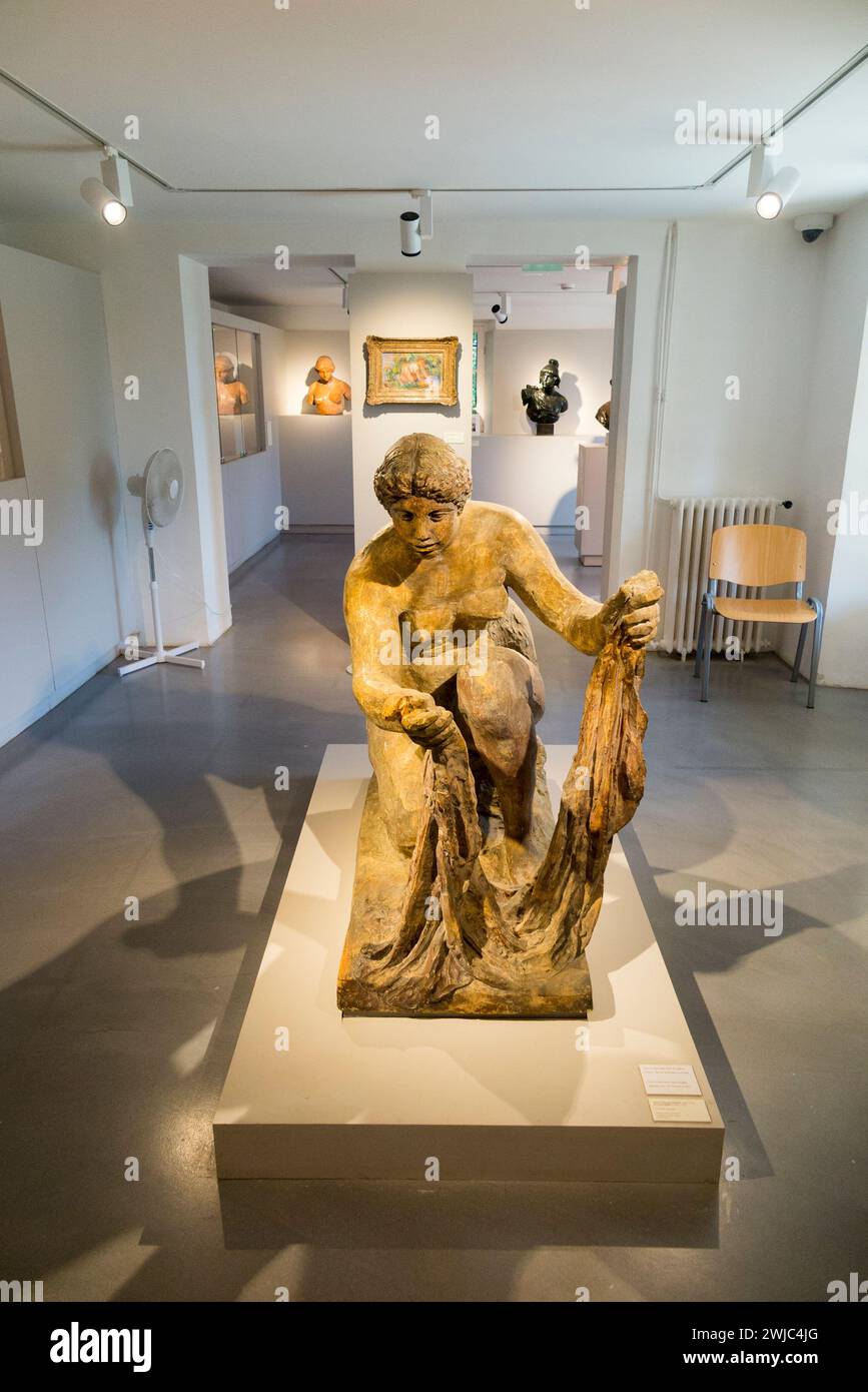 Sculpture room gallery, rear of Musée Renoir, former home of Pierre ...