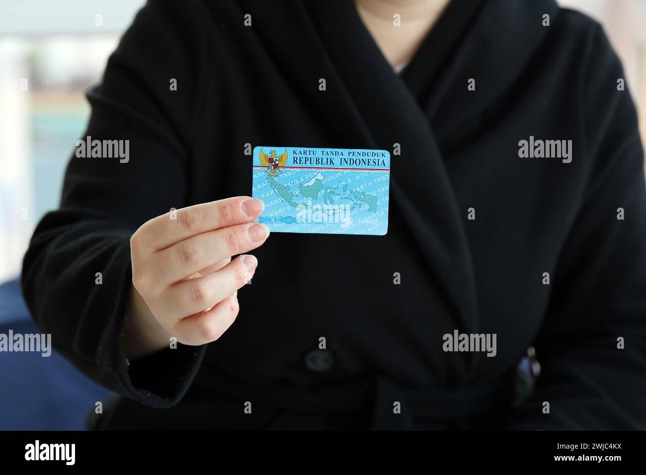 Indonesian national electric identity card called E-KTP or Kartu Tanda ...