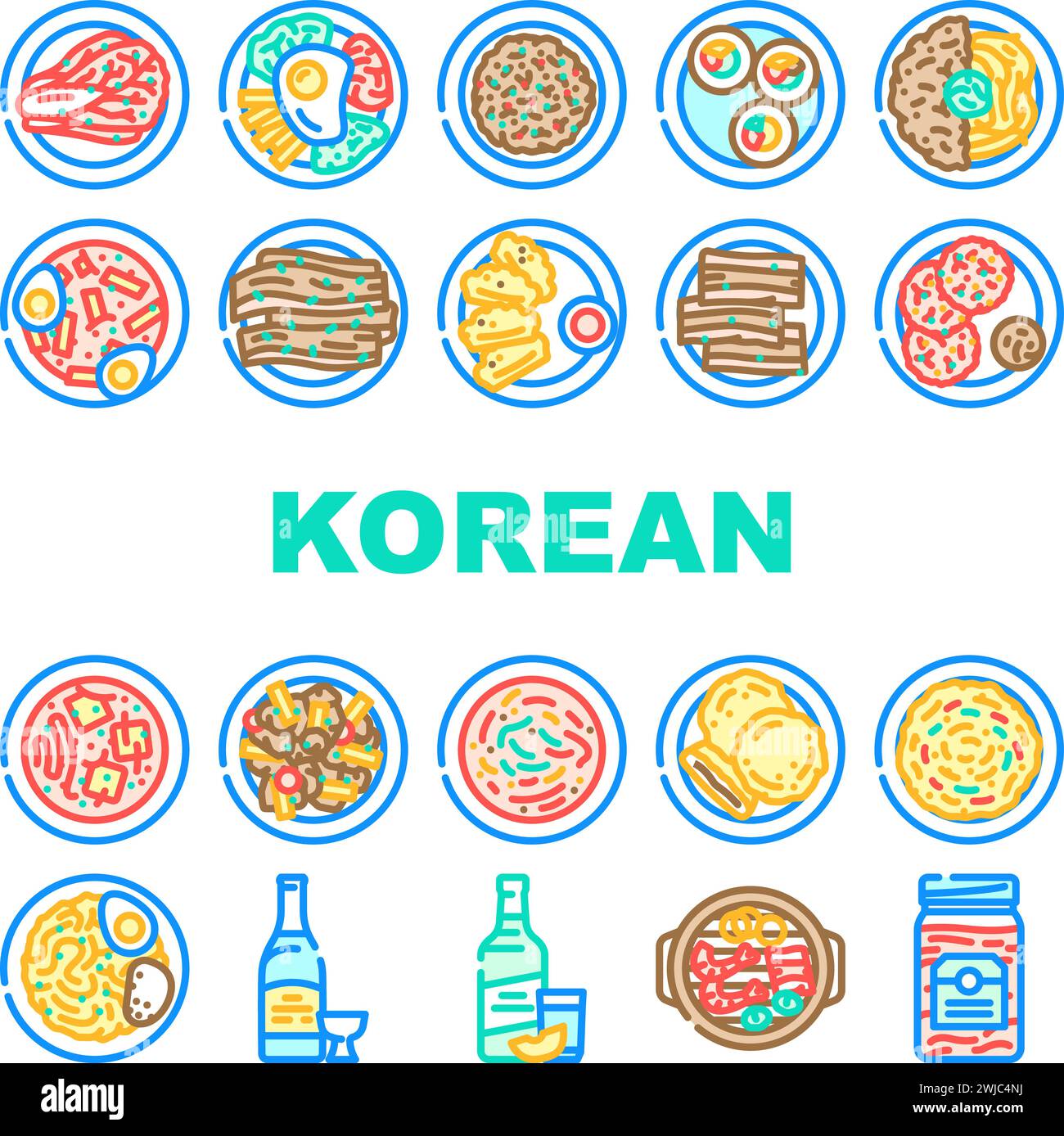 Korean sesame Stock Vector Images - Alamy