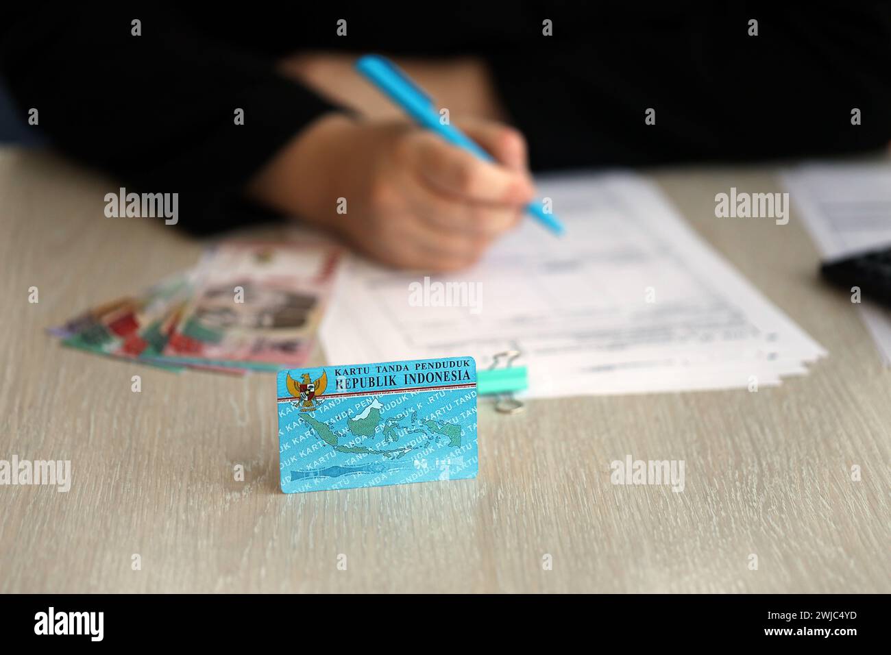 Indonesian national electric identity card called E-KTP or Kartu Tanda ...