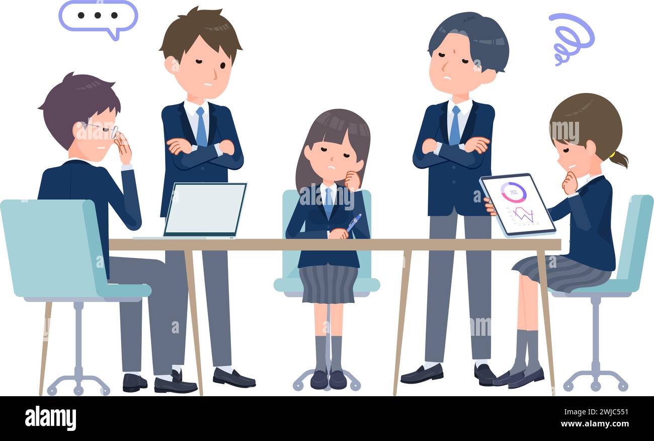 Worry teenager exam school Stock Vector Images - Alamy