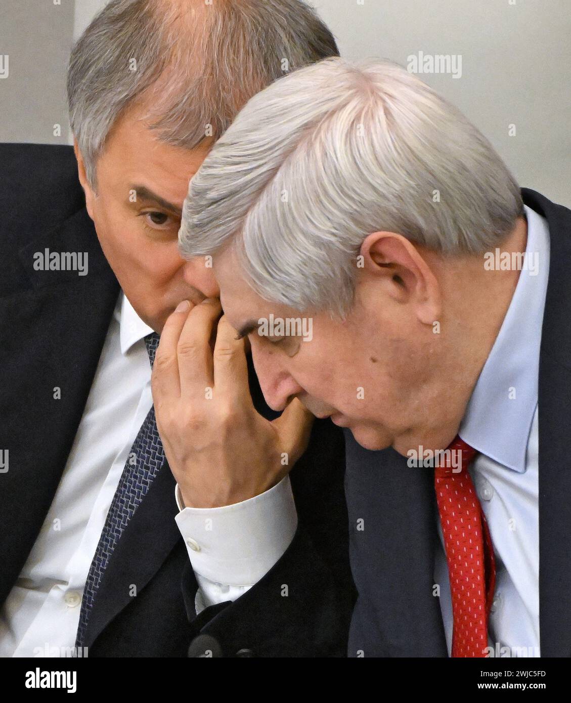 Moscow, Russia. 14th Feb, 2024. Plenary meeting of the State Duma of ...