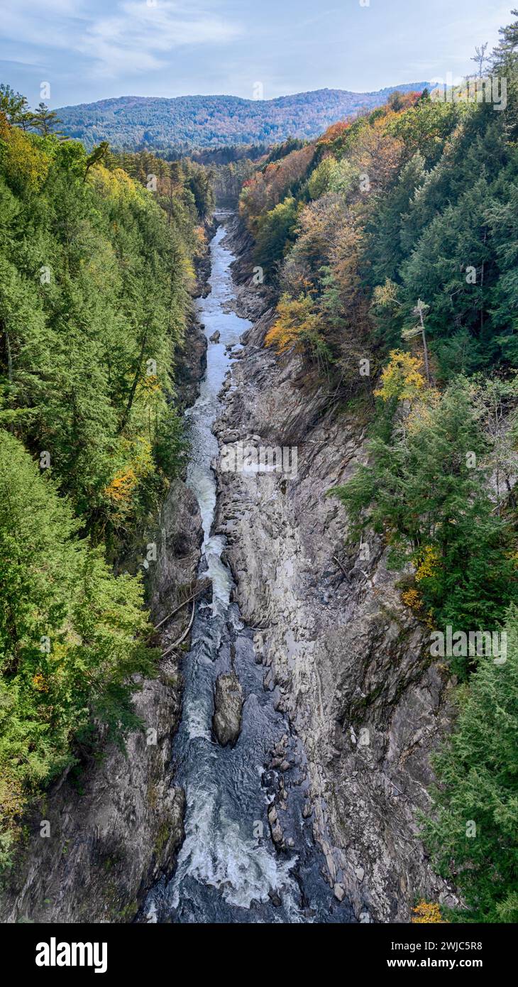 Quechee Gorge Bridge, Ottauquechee River, Quechee State Park, near ...