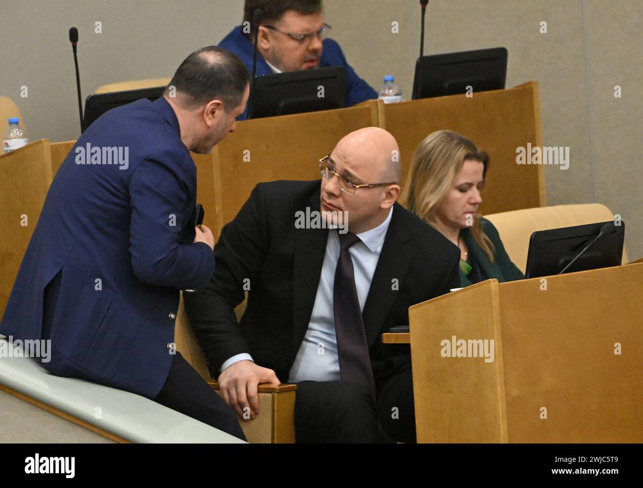 Moscow, Russia. 14th Feb, 2024. Plenary meeting of the State Duma of ...