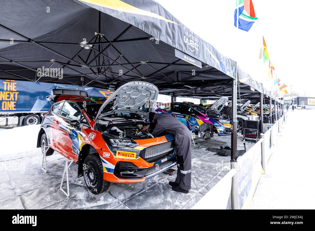 62 Max SMART, Cameron FAIR, Fiesta Rally3, service during the Rally ...