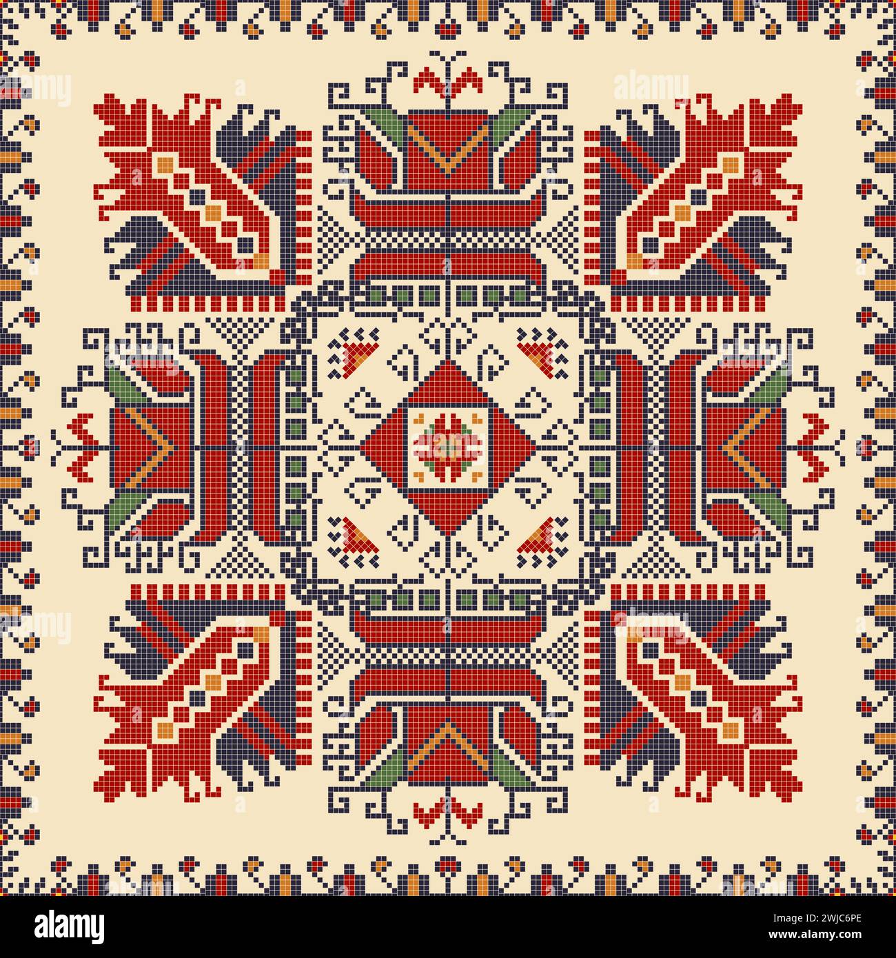Bulgarian embroidery Stock Vector Images - Alamy