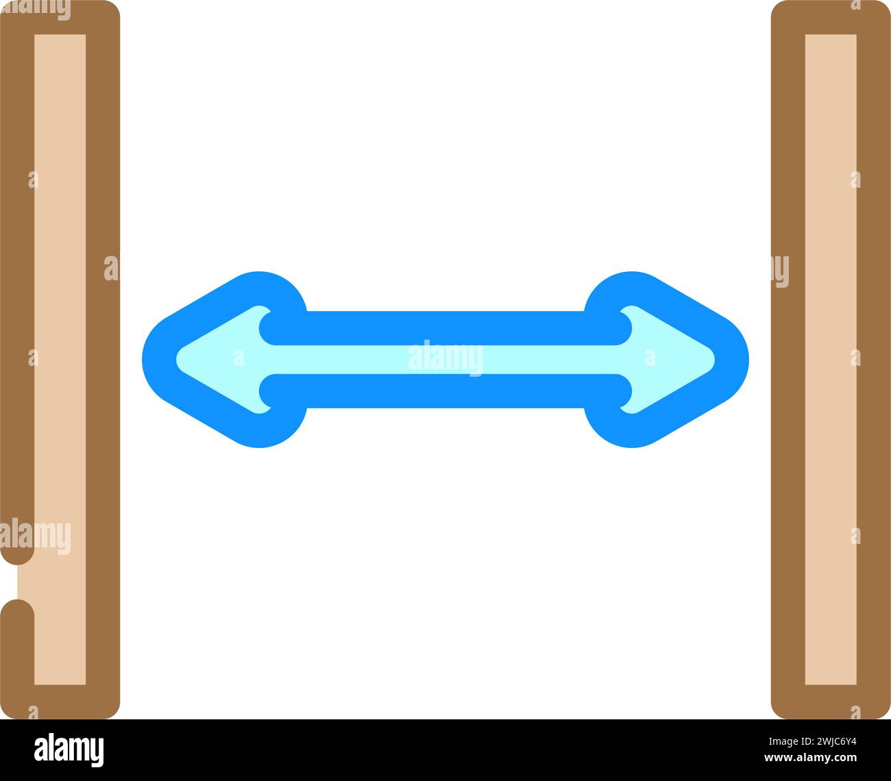 white space ux ui design color icon vector illustration Stock Vector ...