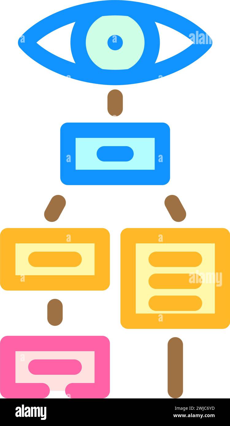 visual hierarchy ux ui design color icon vector illustration Stock ... visual hierarchy ux ui design color icon vector illustration Stock ...