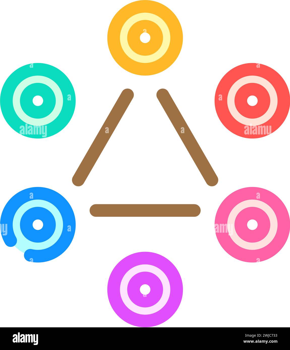 color theory ux ui design color icon vector illustration Stock Vector ... color theory ux ui design color icon vector illustration Stock Vector ...