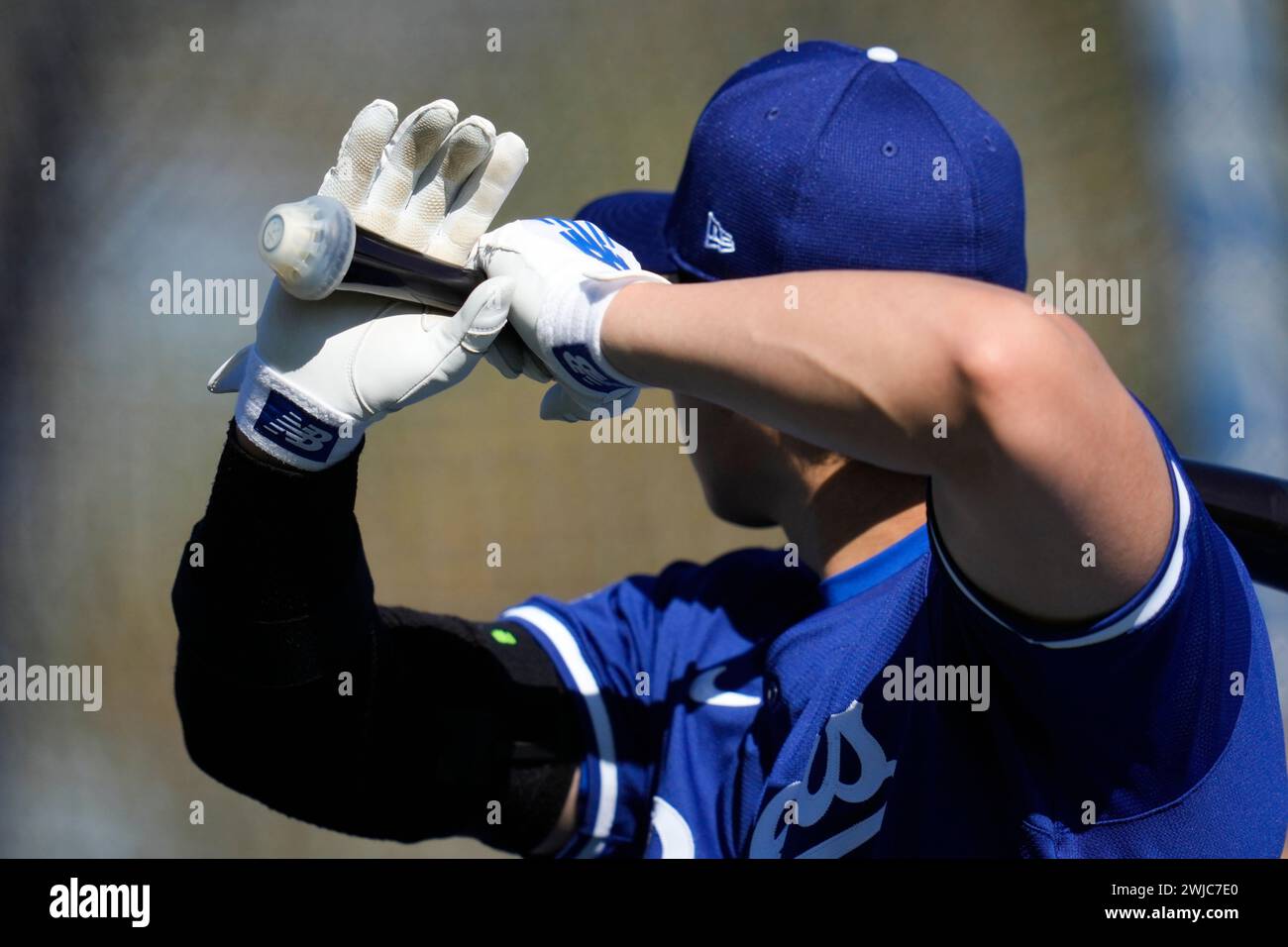 Los Angeles Dodgers designated hitter Shohei Ohtani participates in ...
