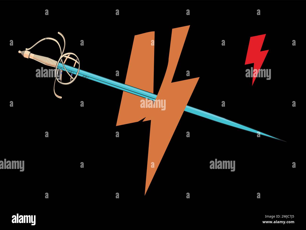 Electric sword Stock Vector Images - Alamy