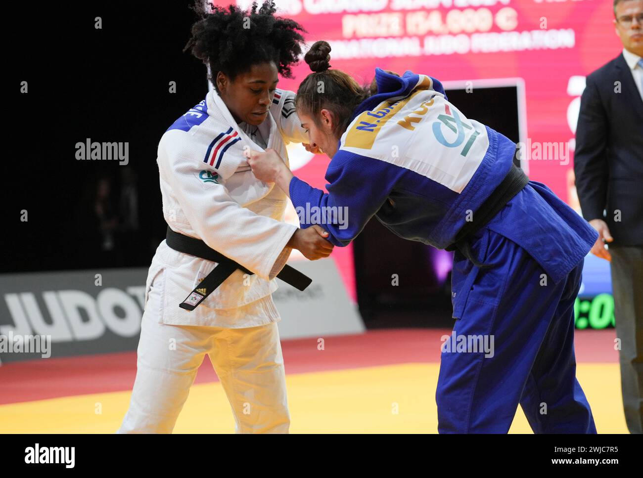 CYSIQUE SARAH LEONIE and GJAKOVA NORA of KOSOVO during the Paris Grand ...