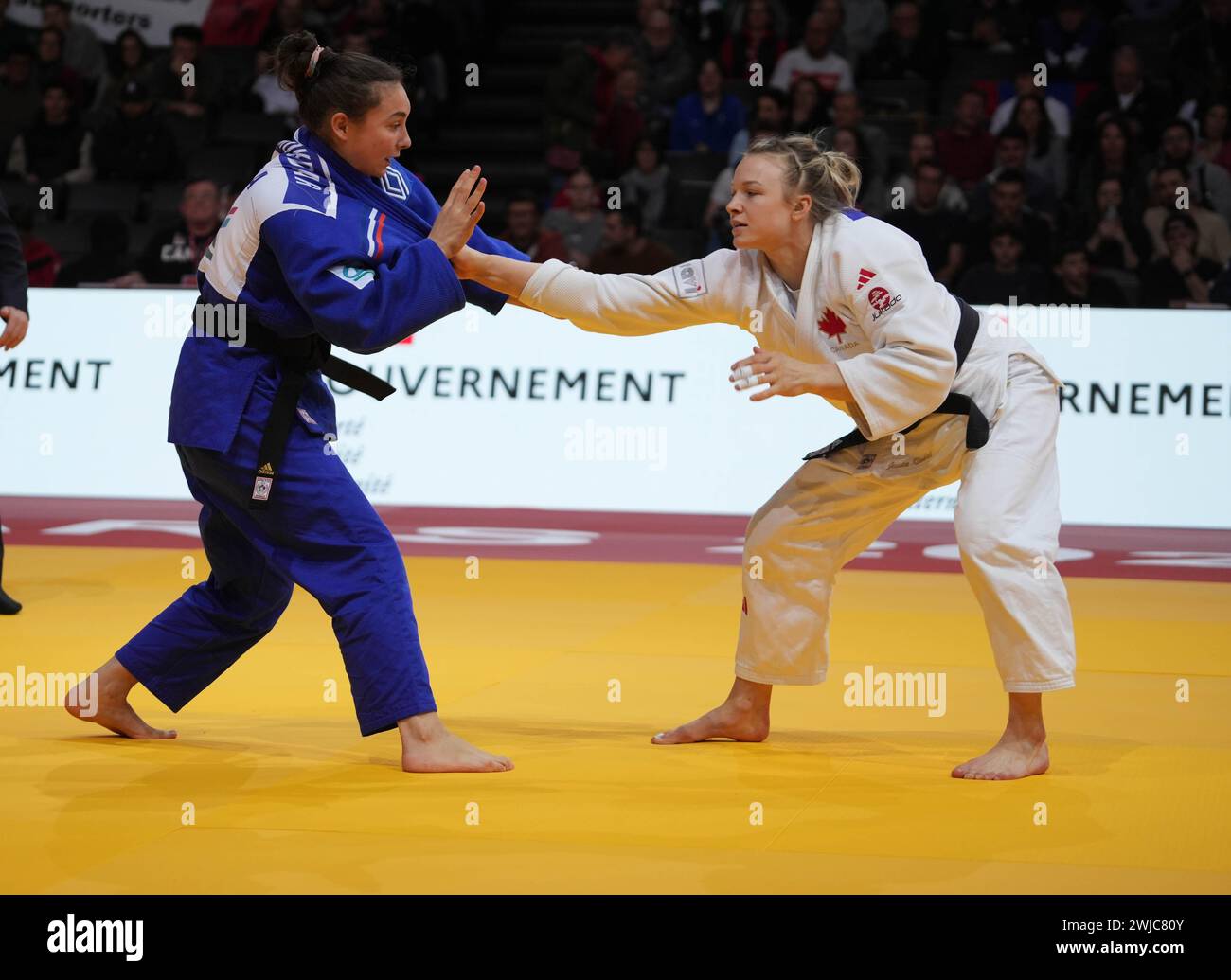 MOKDAR FAIZA and FRANCE KLIMKAIT JESSICA of CANADA during the Paris ...