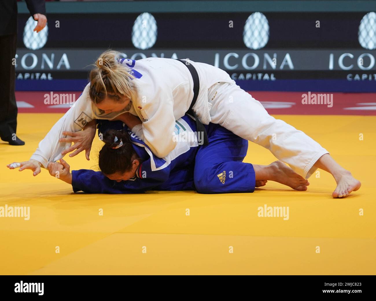 MOKDAR FAIZA and FRANCE KLIMKAIT JESSICA of CANADA during the Paris ...