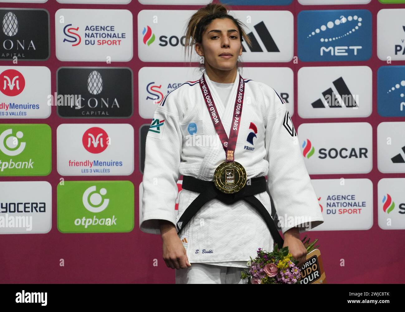 BOUKLI SHIRINE OF FRANCE PODIUM during the Paris Grand Slam 2024, IJF ...