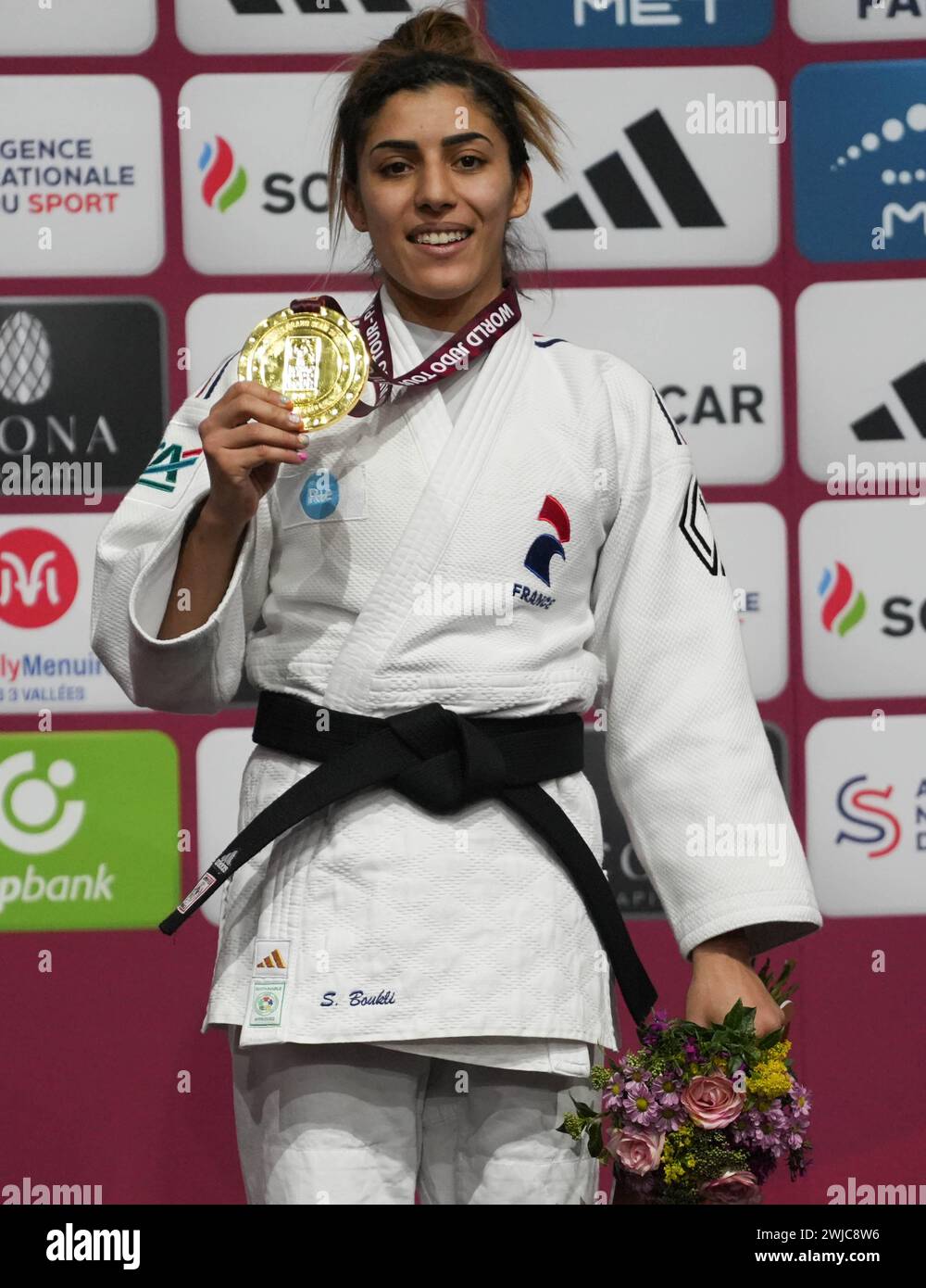 BOUKLI SHIRINE OF FRANCE PODIUM during the Paris Grand Slam 2024, IJF ...