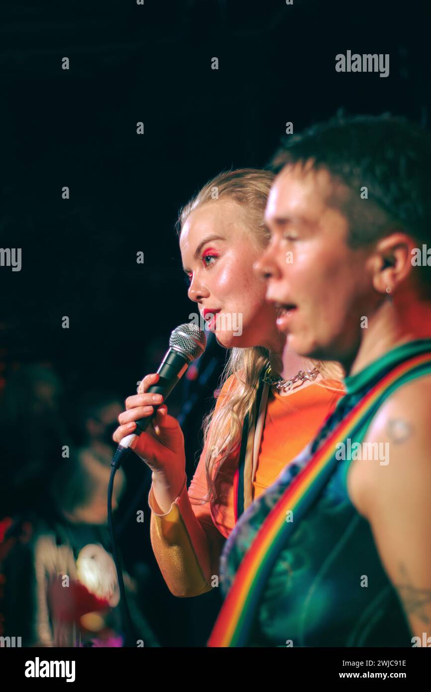 Female alternative pop band Dream Wife play their sold out live show in ...