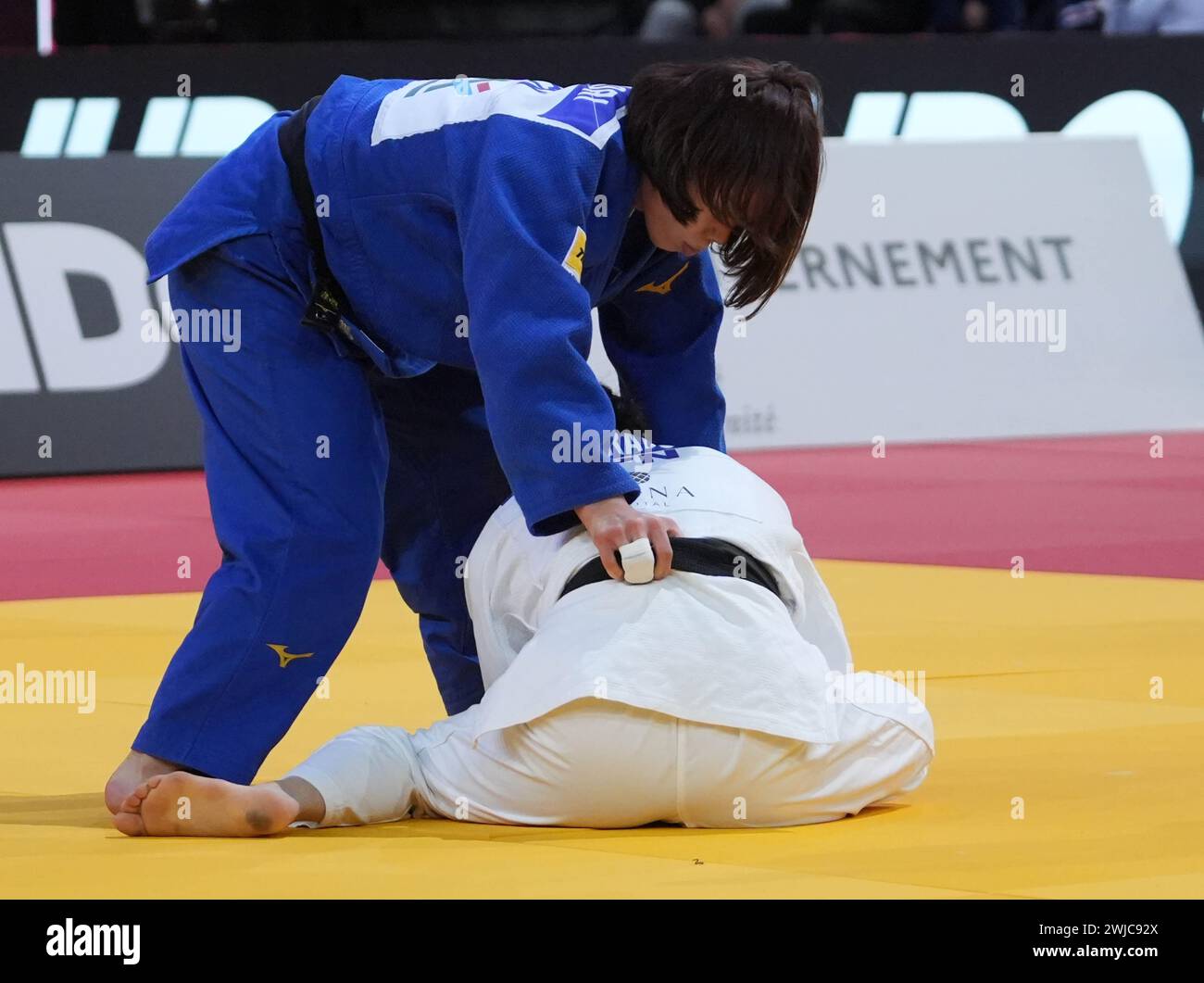 SHIRAISHI HIBIKI OF JAPAN AND OMORI KISUMI OF JAPAN during the Paris ...