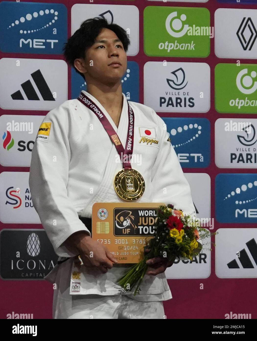 MARUYAMA JOSHIRO OF JAPAN PODIUM during the Paris Grand Slam 2024, IJF Judo event on February 2 ...