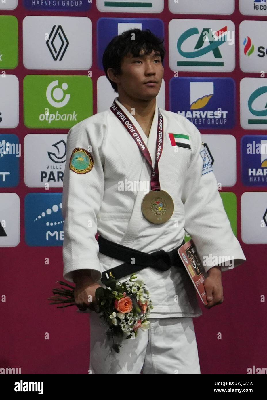 BAYANMUNKH NARMANDAKH OF UNITED ARAB EMIRATES PODIUM during the Paris ...