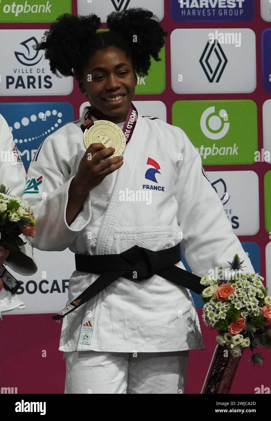 CYSIQUE SARAH LEONIE OF FRANCE PODIUM during the Paris Grand Slam 2024 ...