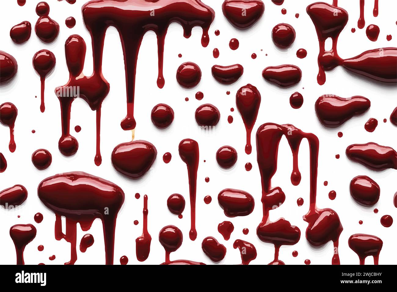 Blood dripping white background Stock Vector Images - Alamy