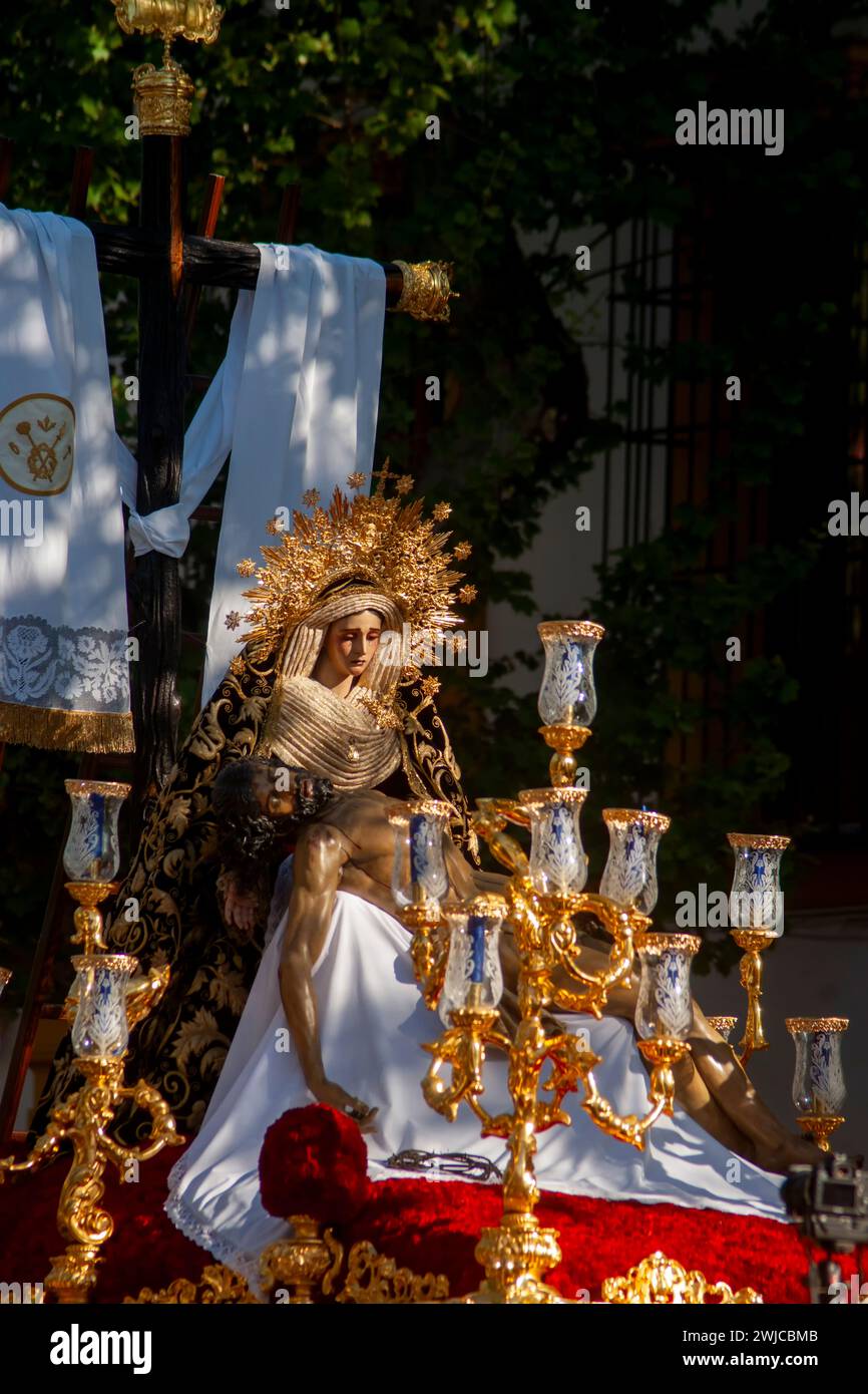 images of the holy week of Seville, brotherhood of El Baratillo Stock ...