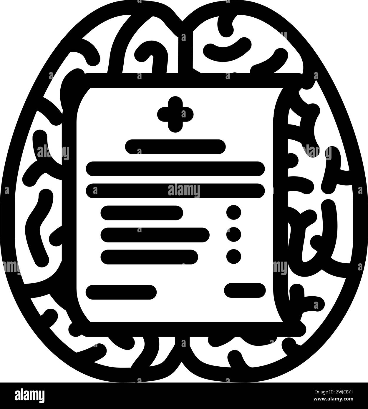 neurological treatment neuroscience neurology line icon vector ...