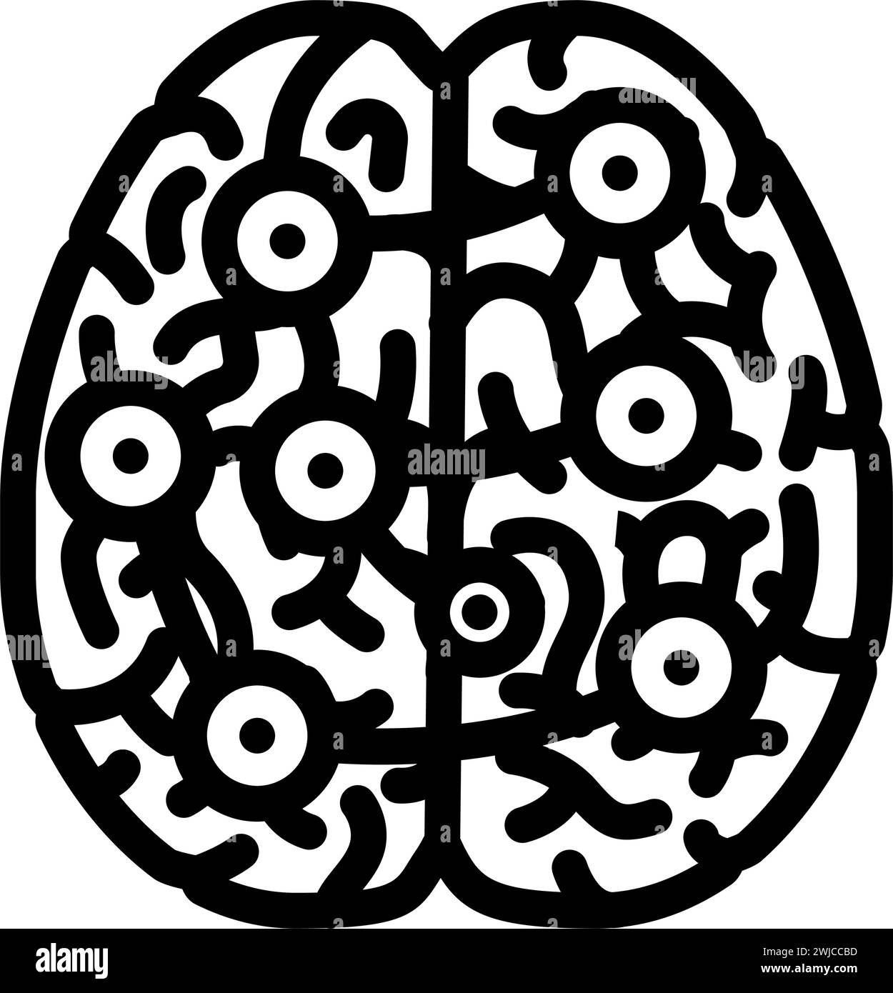 neural connectivity neuroscience neurology line icon vector ... neural connectivity neuroscience neurology line icon vector ...