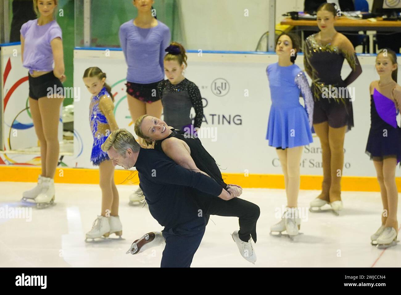 Ice skaters Jayne Torvill and Christopher Dean recreate their 'Bolero ...