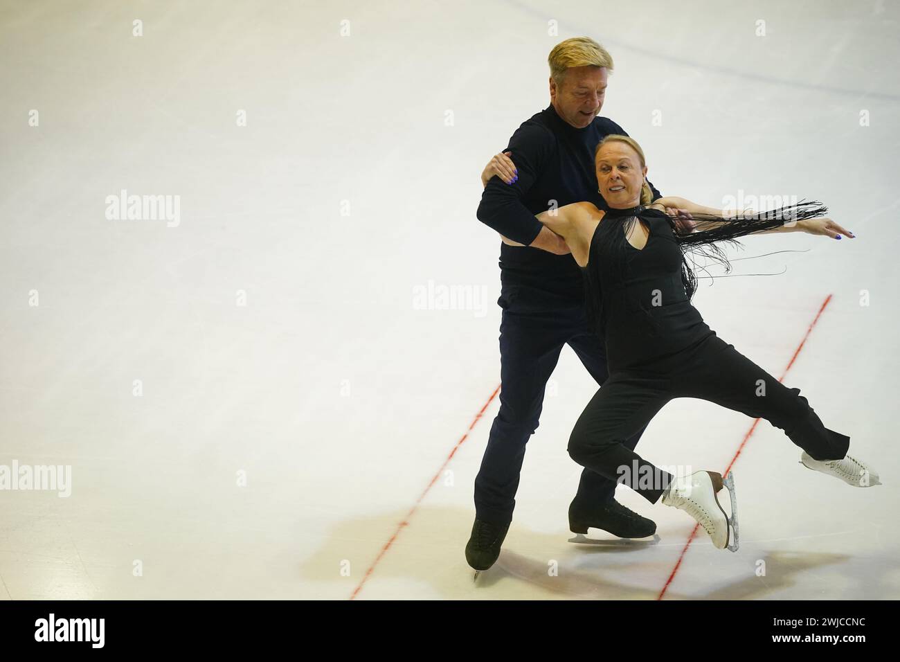 Ice skaters Jayne Torvill and Christopher Dean recreate their 'Bolero ...