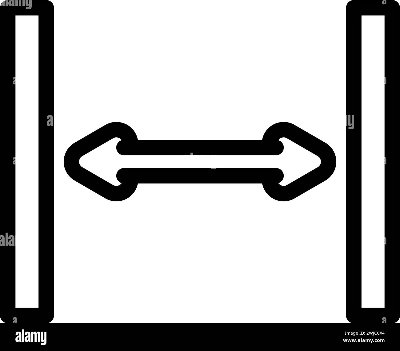 white space ux ui design line icon vector illustration Stock Vector ...