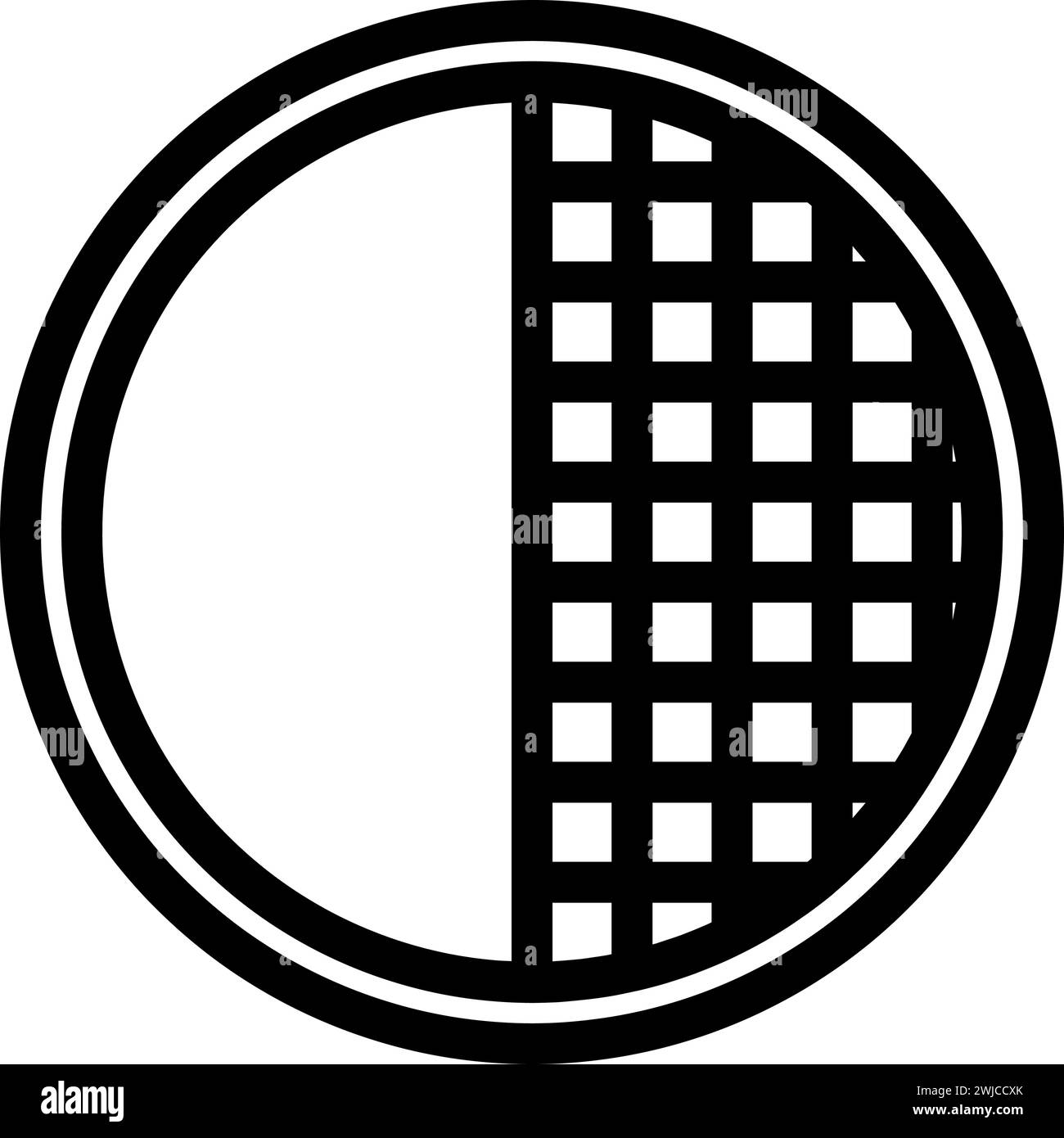 contrast ratio ux ui design line icon vector illustration Stock Vector ...