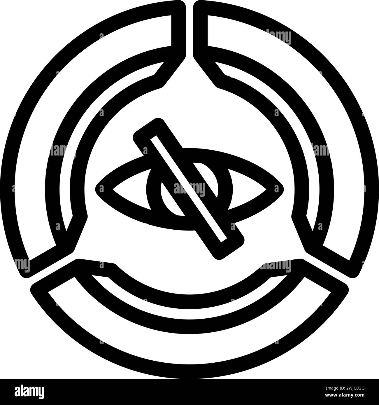 color accessibility ux ui design line icon vector illustration Stock ...