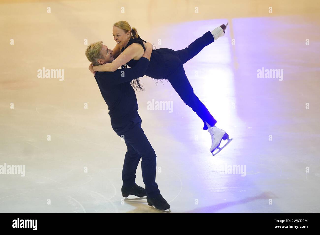Ice skaters Jayne Torvill and Christopher Dean recreate their 'Bolero ...