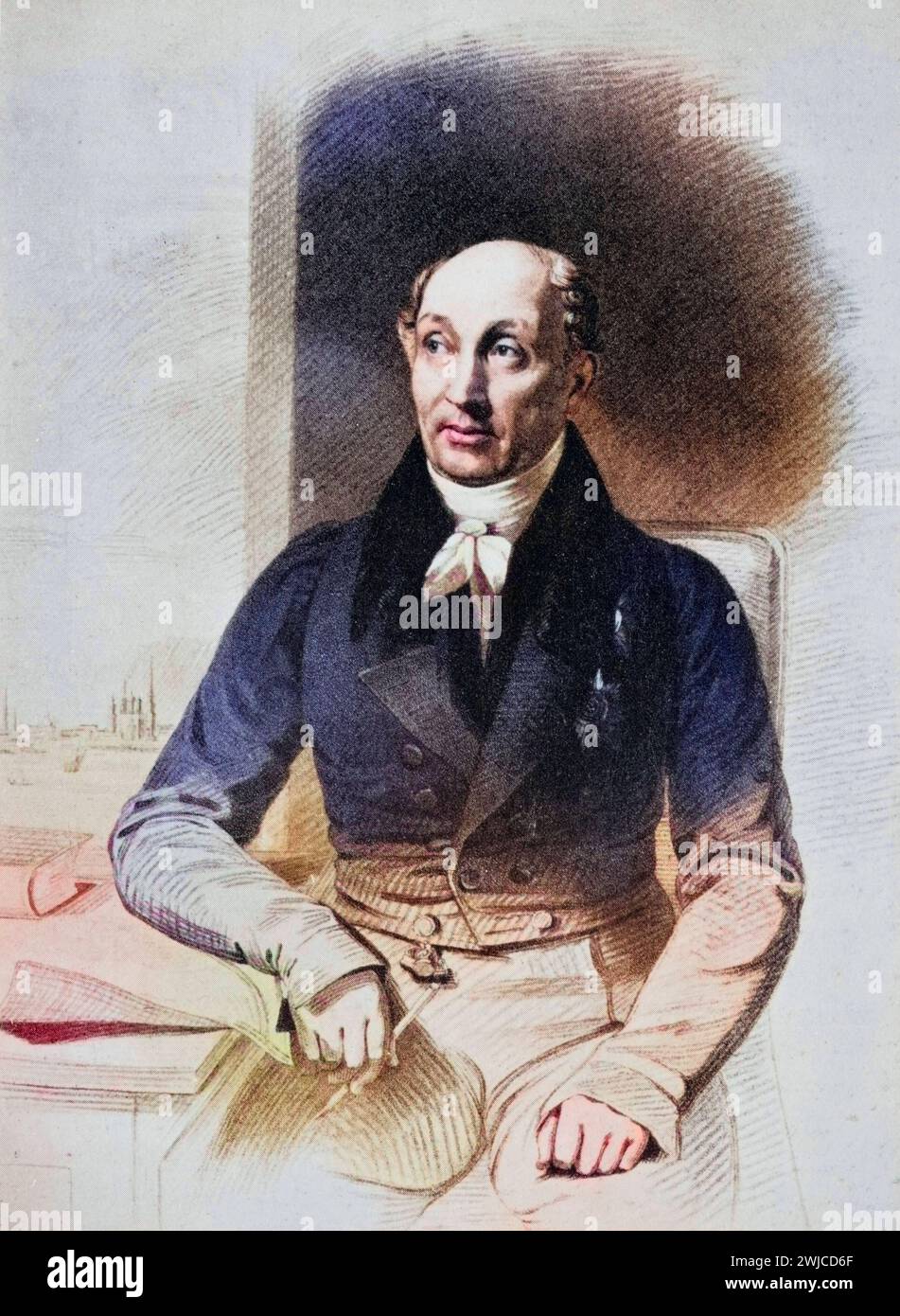 George Dawe im Alter von 50 Jahren, 1781-1829. Englischer Porträtist ...