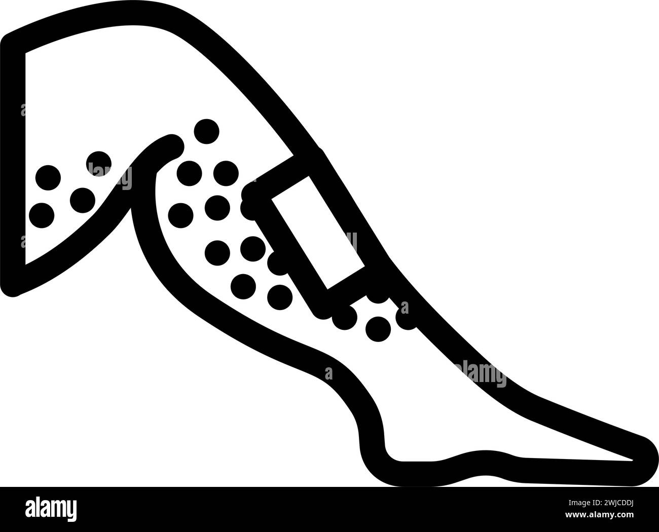 leg hair removal female line icon vector illustration Stock Vector ...