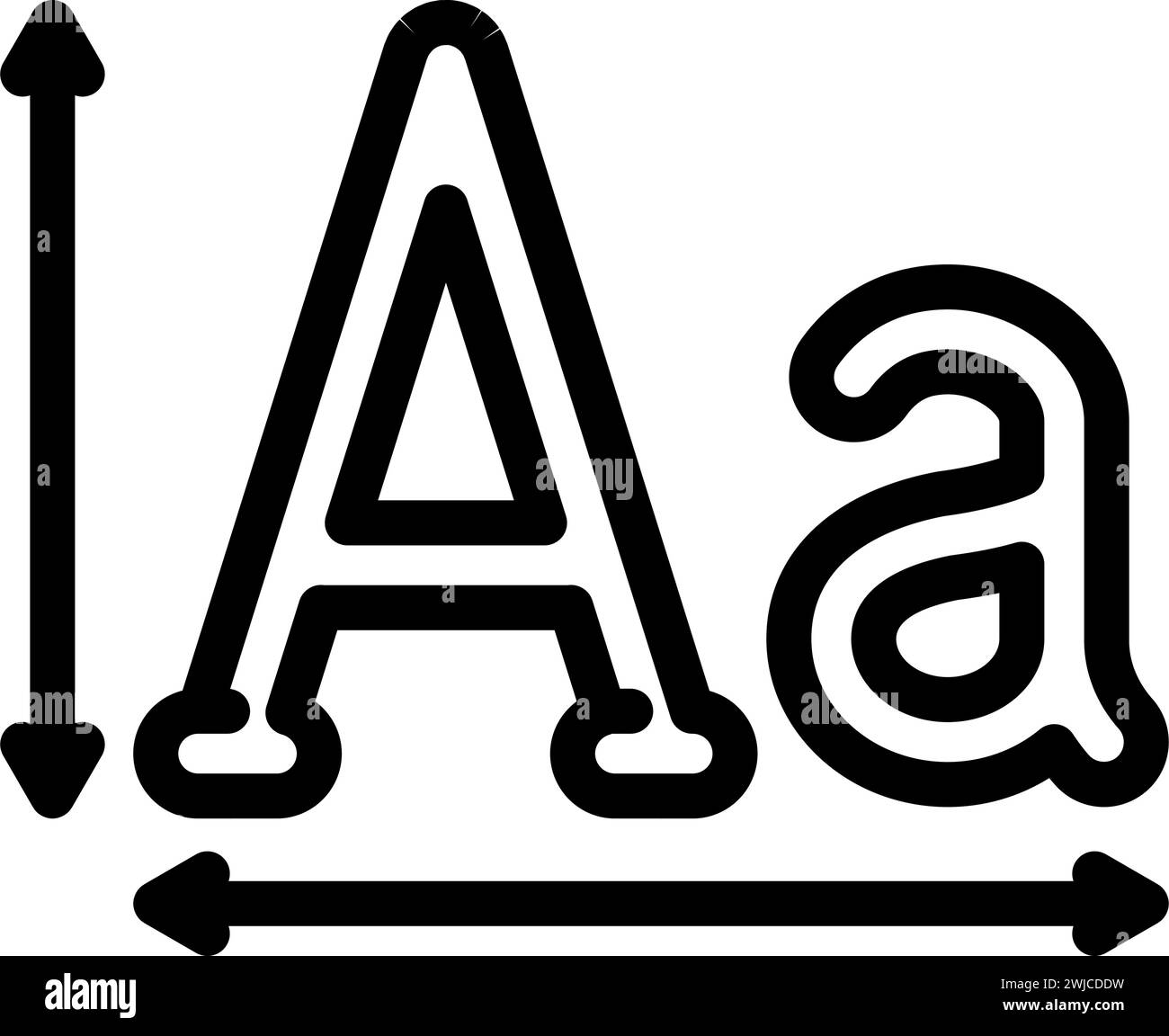 typography ux ui design line icon vector illustration Stock Vector ... typography ux ui design line icon vector illustration Stock Vector ...
