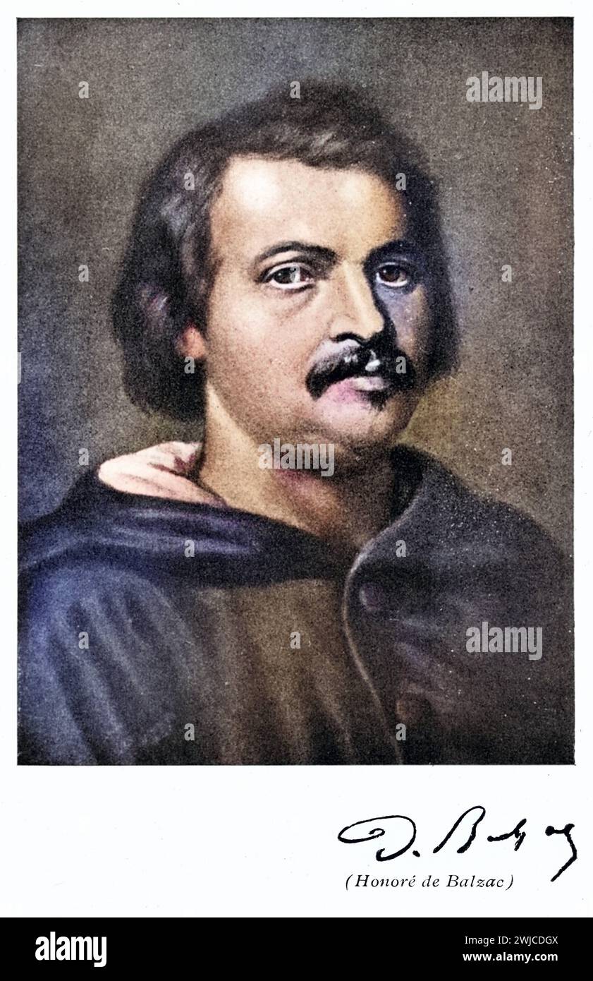 Honore de Balzac 1799-1850 französischer Romancier und ...