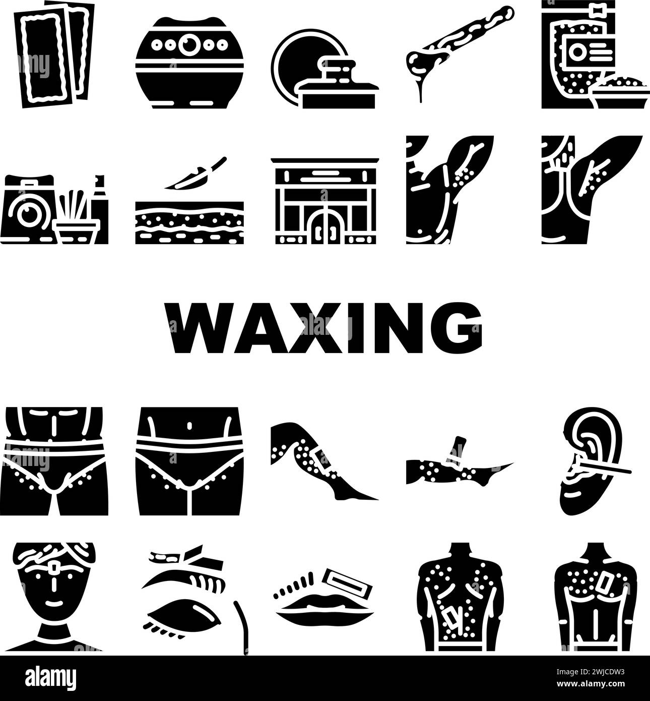Waxing woman Black and White Stock Photos & Images - Alamy