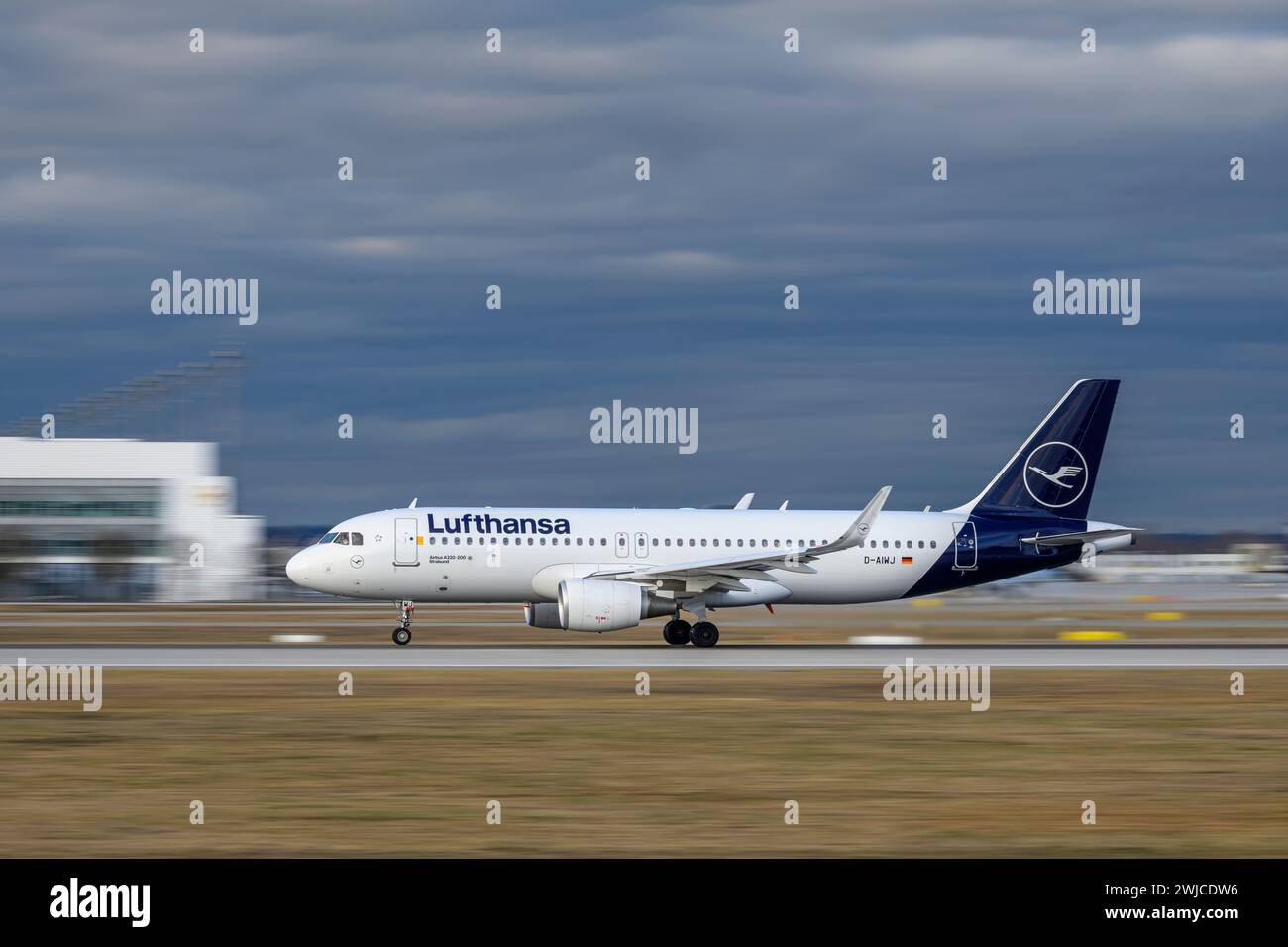 Munich, Germany - February 14. 2024 : Lufthansa Airbus A320-214 with ...