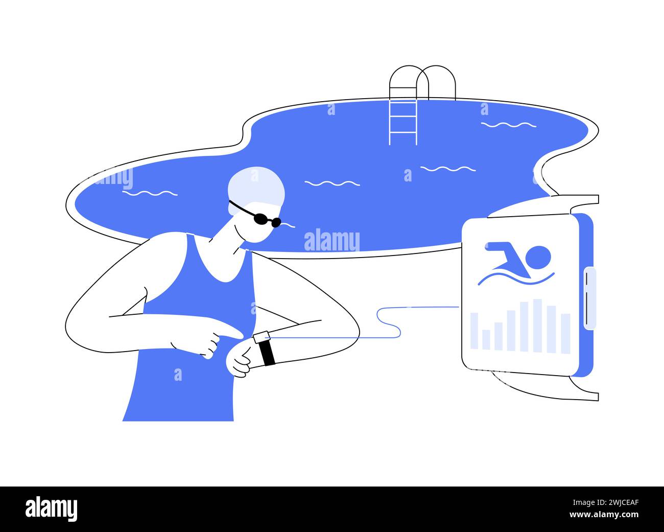 Digital water checking Stock Vector Images - Alamy