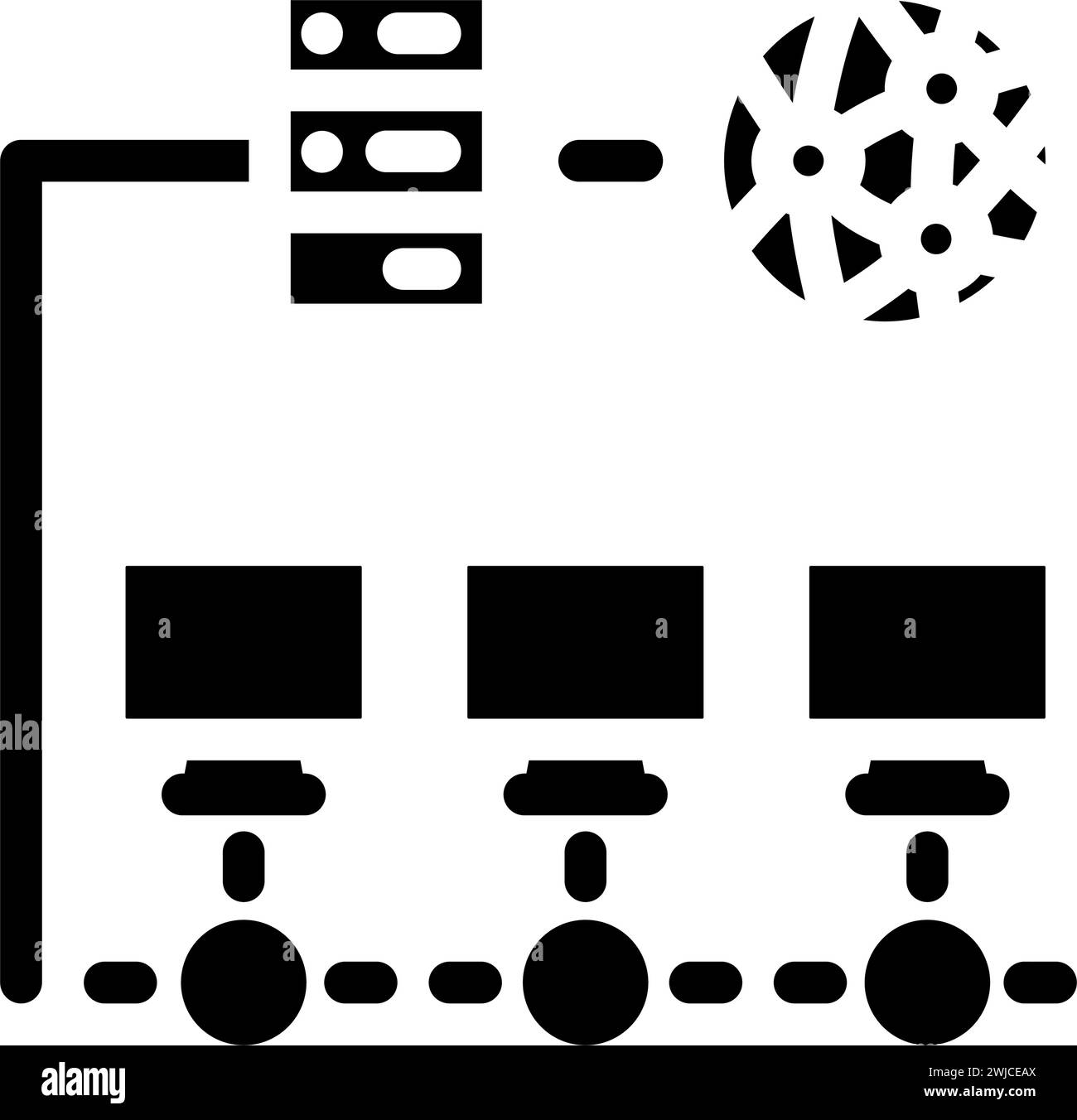 network configuration repair computer glyph icon vector illustration ... network configuration repair computer glyph icon vector illustration ...